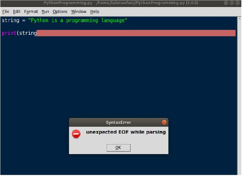 Python Tutorials Errors And Exception Handling In Python Paayi